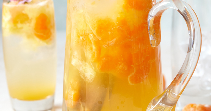Tropical sunrise mocktail | Second Nature Guides